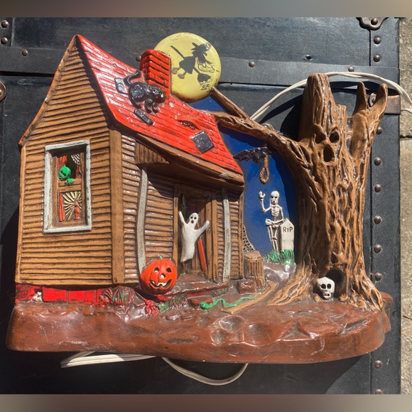 Vintage | Holiday | Vintage Ceramic Haunted House97s Light Up Kimple ...